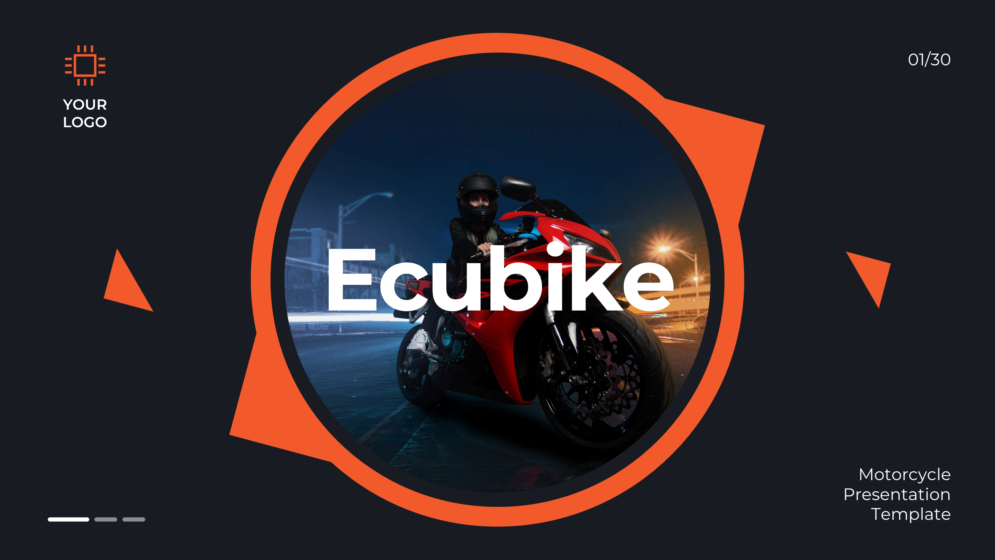 Ecubike - Motorcycle PowerPoint Template, Presentation Templates ...