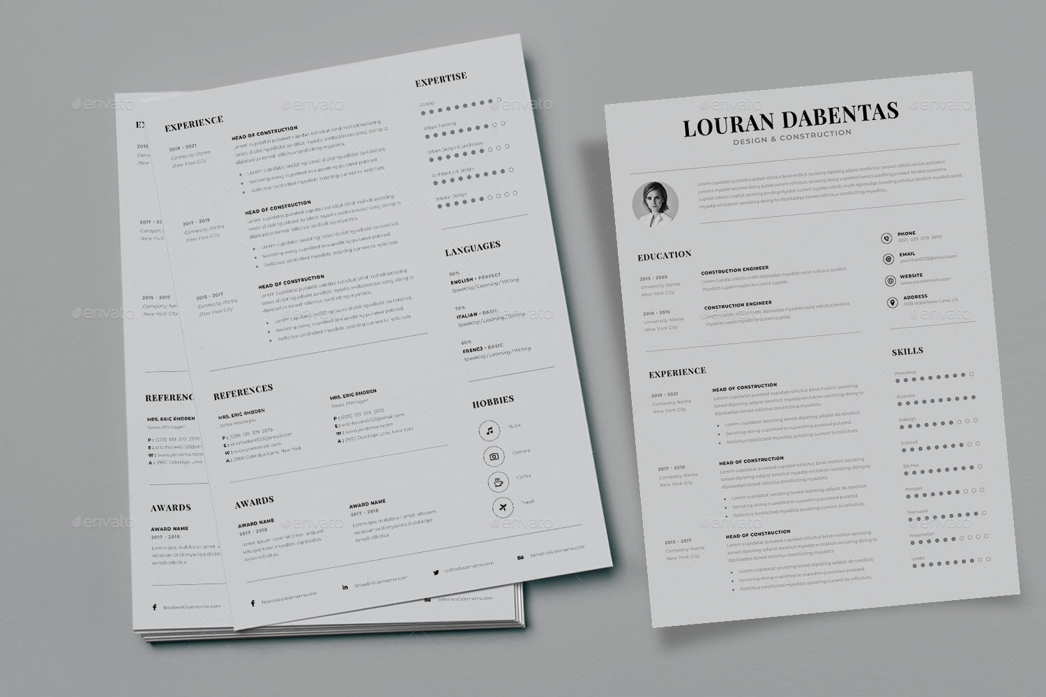 CV Resume, Print Templates | GraphicRiver