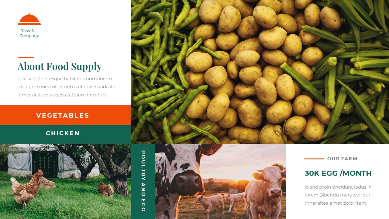 Company Profile Food And Beverages Keynote Template, Presentation Templates