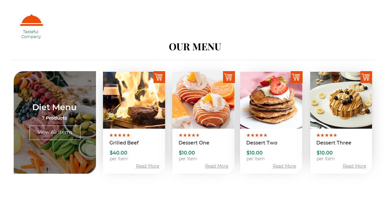 Company Profile Food And Beverages Keynote Template, Presentation Templates