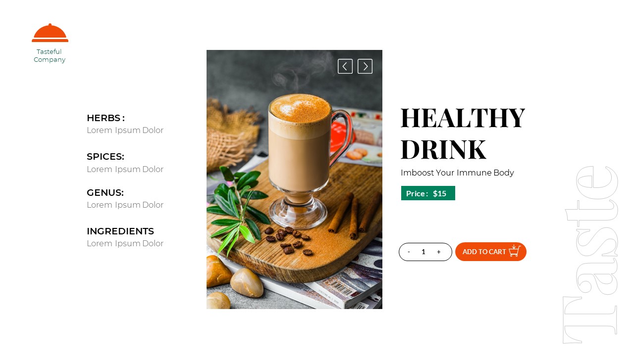 Company Profile Food And Beverages Keynote Template, Presentation Templates
