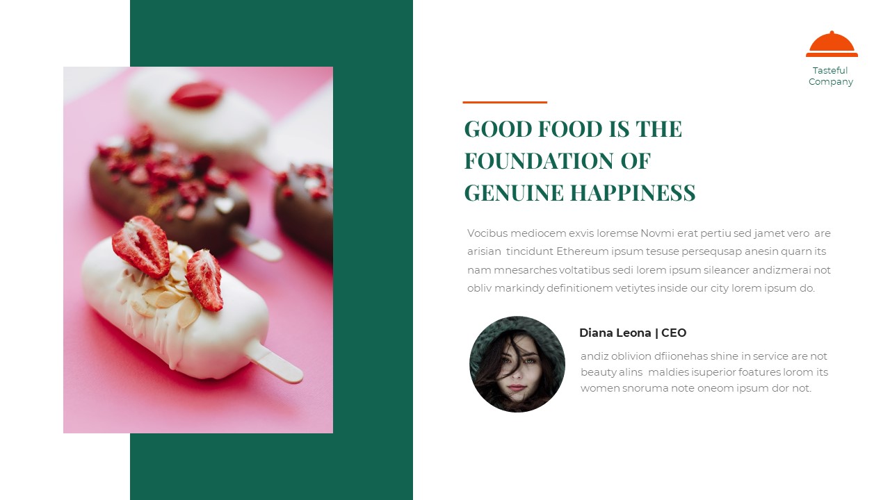 Company Profile Food And Beverages Keynote Template, Presentation Templates