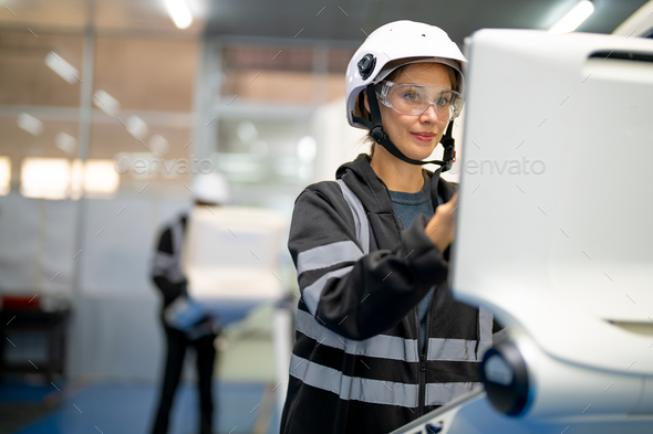 High Tech Robotic Arm with an Artificial Intelligence Computer ...