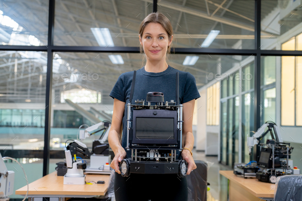 High Tech Robotic Arm with an Artificial Intelligence Computer ...