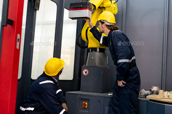 High Tech Robotic Arm with an Artificial Intelligence Computer ...