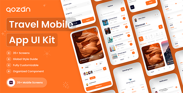 Gozan - Travel Mobile App UI Kit by pixleslab | ThemeForest
