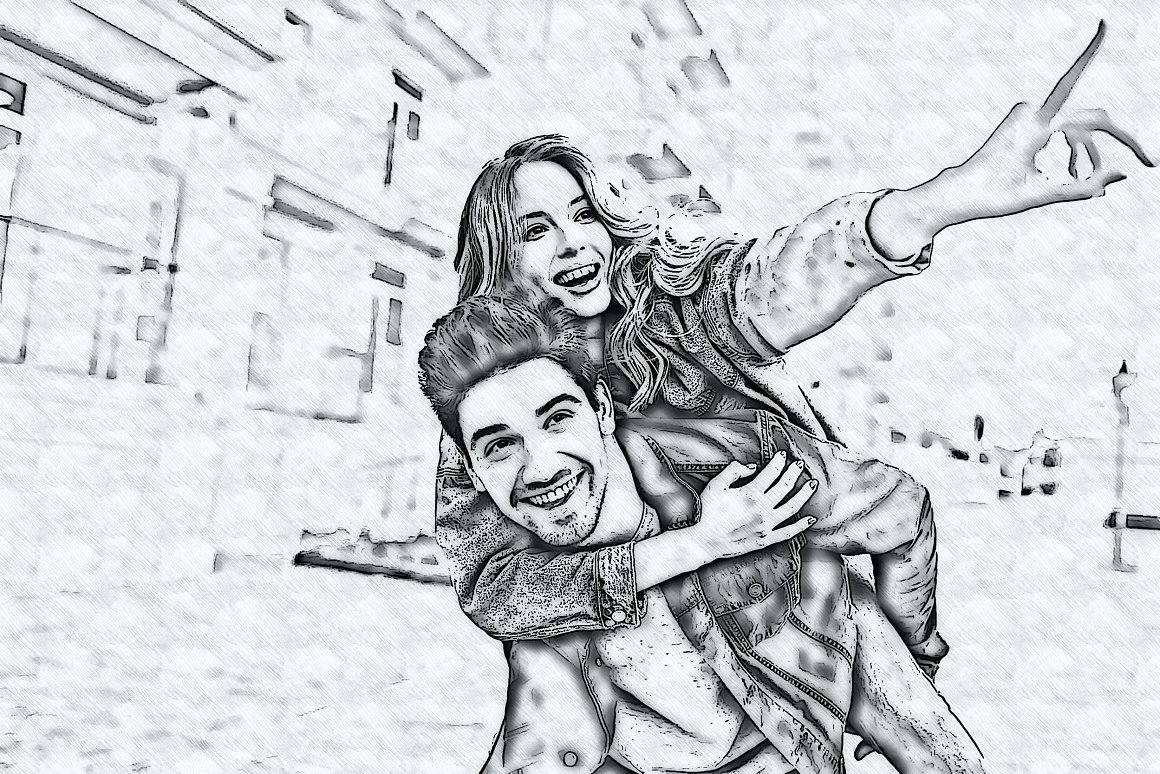 Easy Pencil Drawing Photoshop Action, Add-ons | GraphicRiver