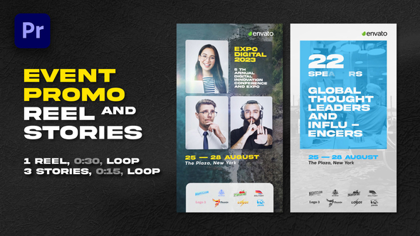 Event Promo Instagram Reel and Stories | Premiere Pro, Premiere Pro ...