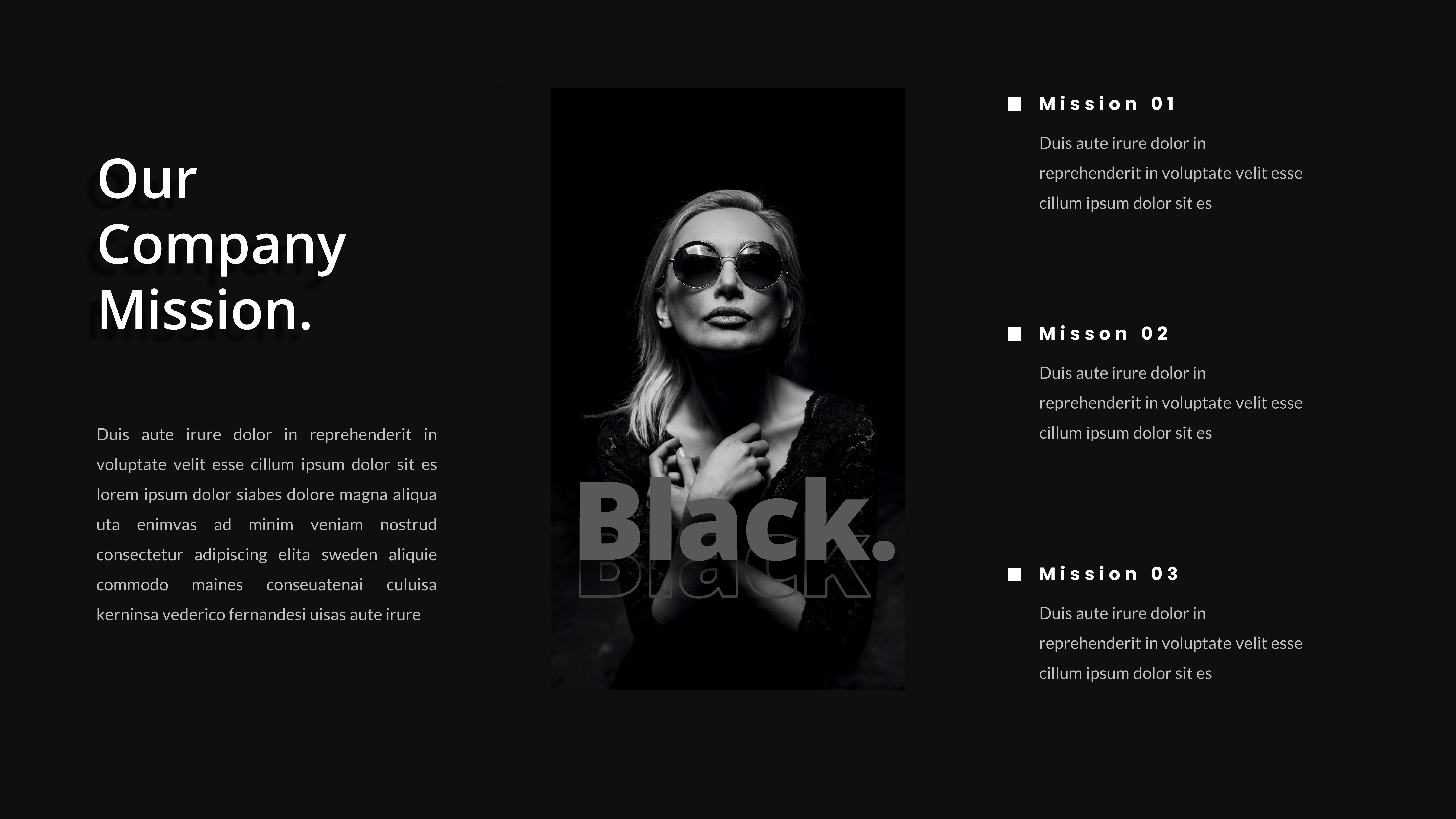 BLACK – Creative Business Powerpoint Template, Presentation Templates