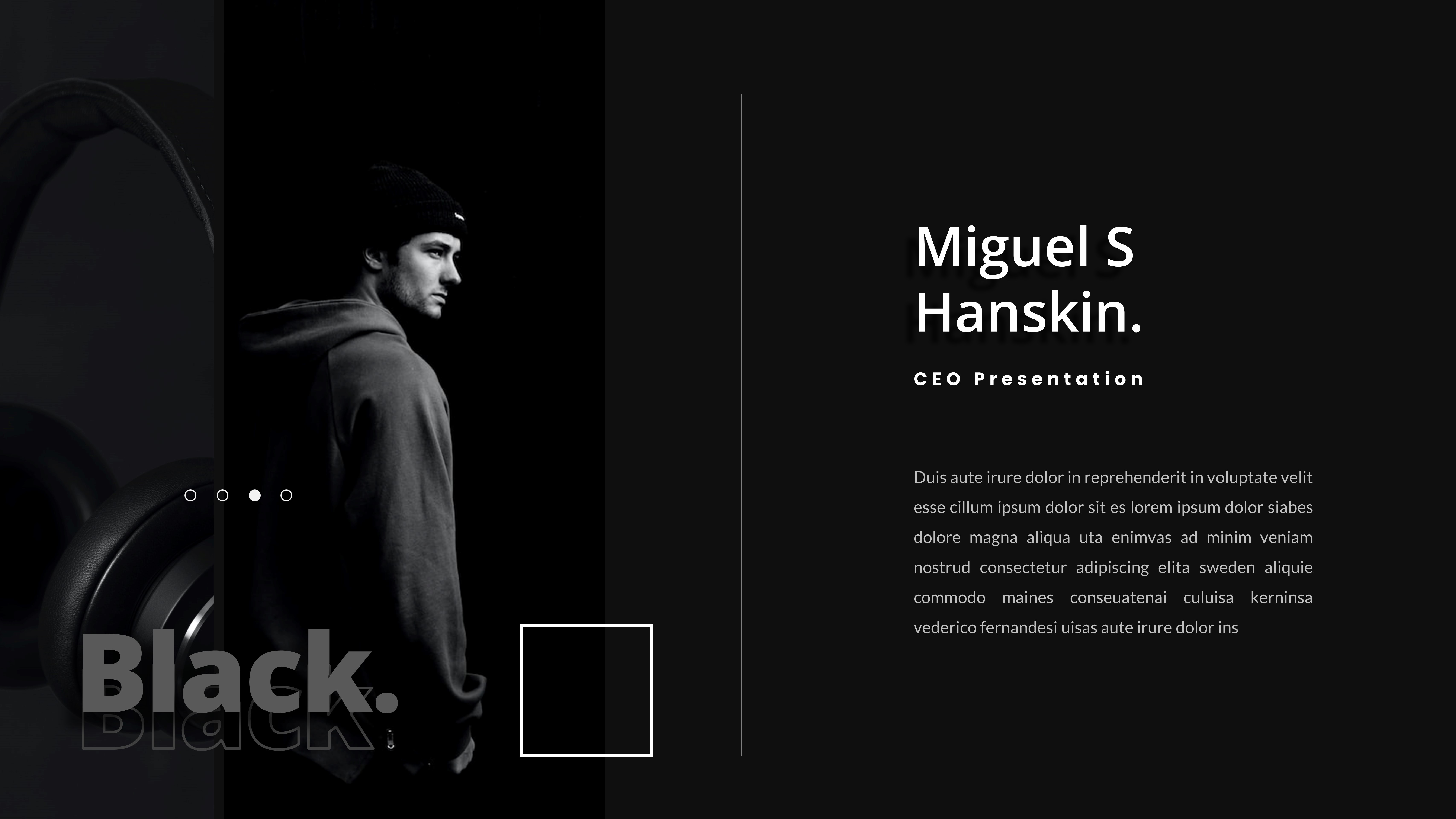 BLACK – Creative Business Powerpoint Template, Presentation Templates