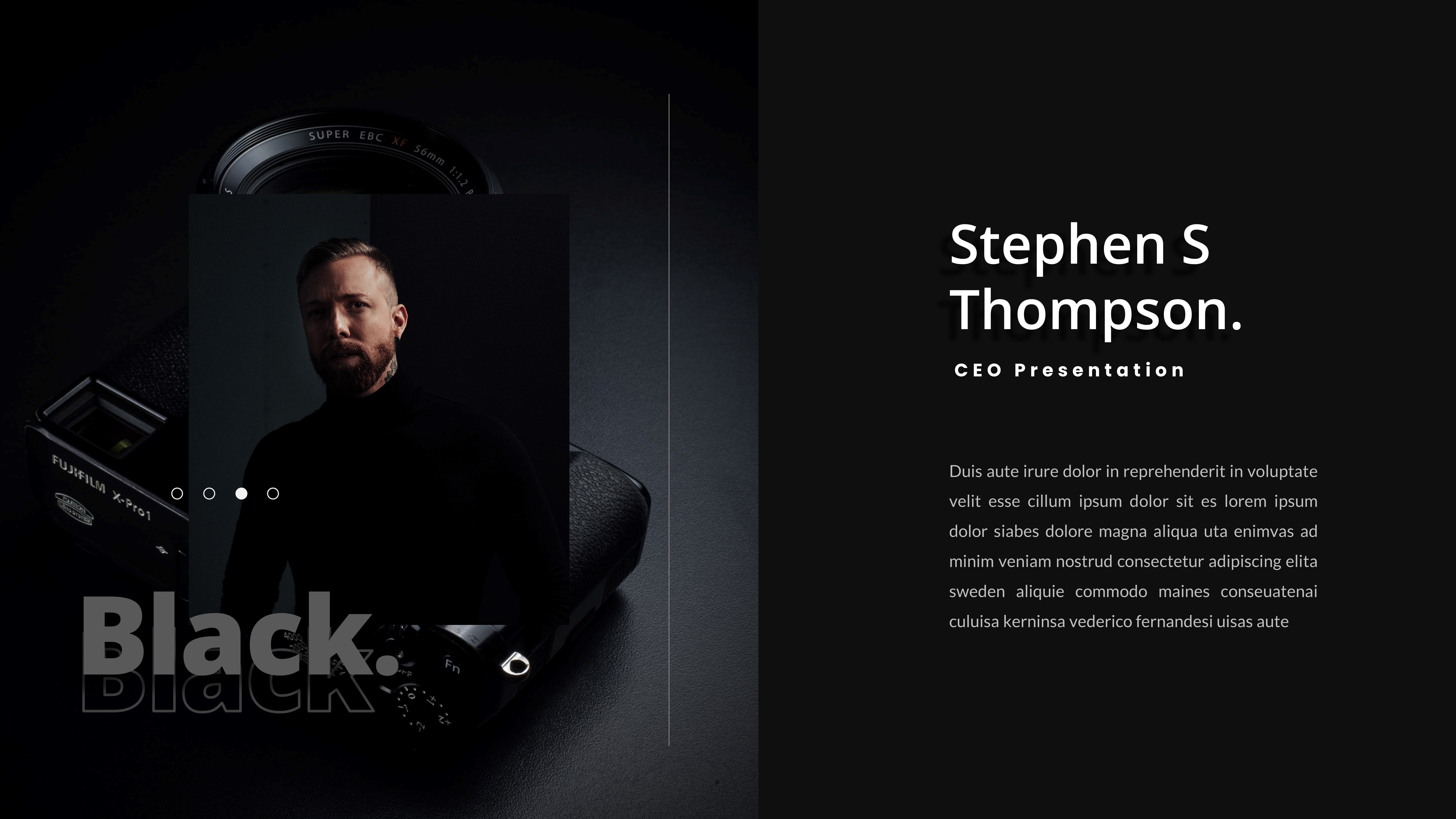 BLACK – Creative Business Powerpoint Template, Presentation Templates