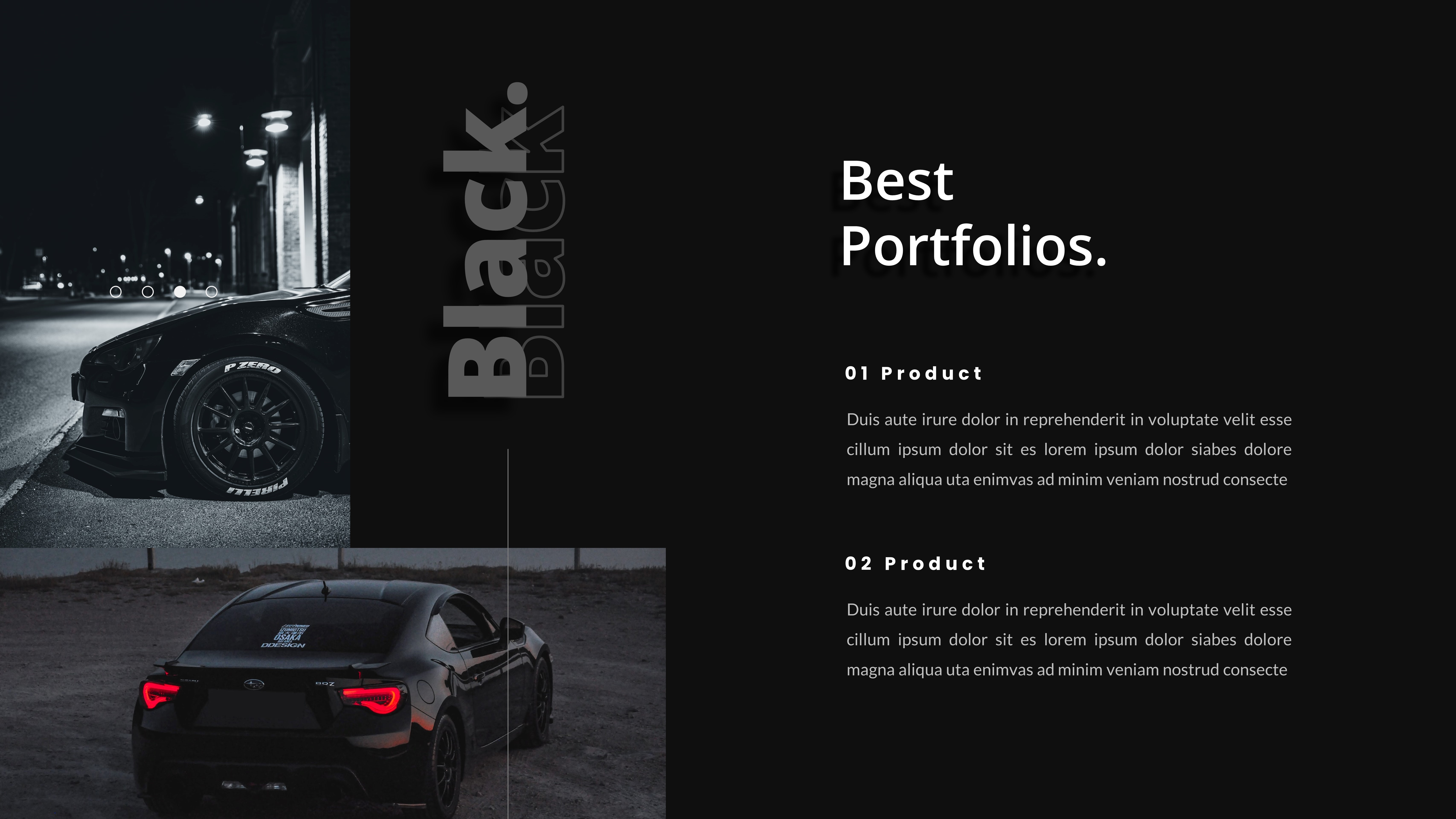 BLACK – Creative Business Powerpoint Template, Presentation Templates