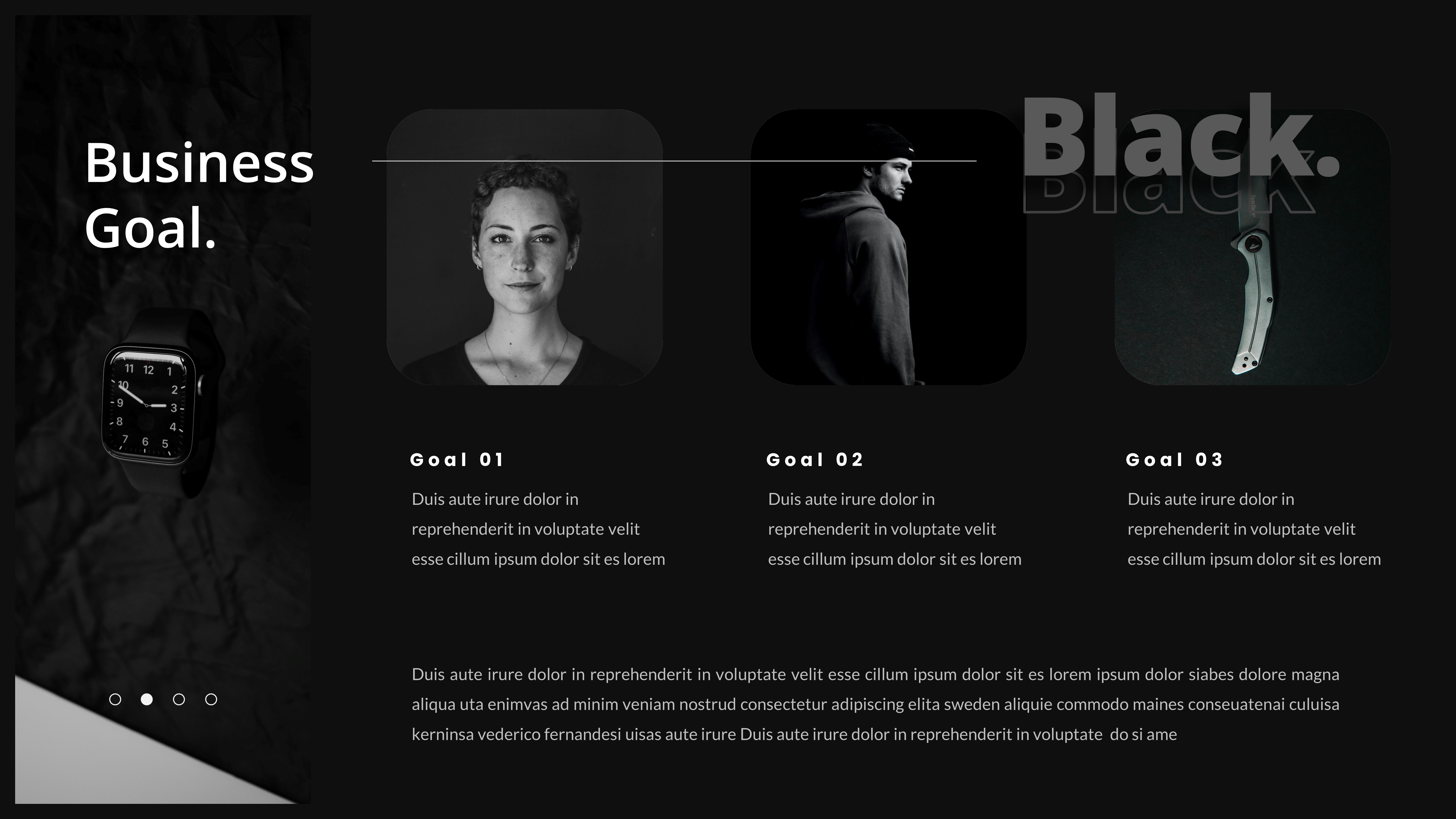 BLACK – Creative Business Powerpoint Template, Presentation Templates