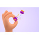 3d Vector Cartoon Human Hand Holding Gift Box , Vectors | GraphicRiver