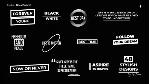 Modern Titles 3.0 - AE, After Effects Project Files | VideoHive