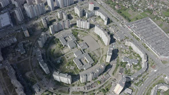Soviet style architecture. Chernobyl style old building. , Stock Footage