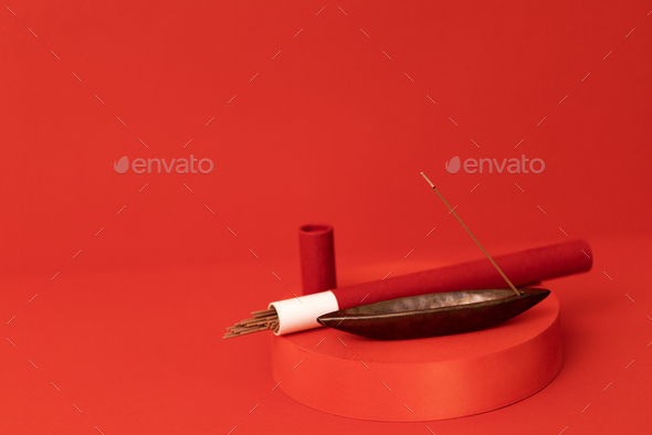 Fragrant Indian snuff sticks and smell smoke coming out. Stock Photo by ...