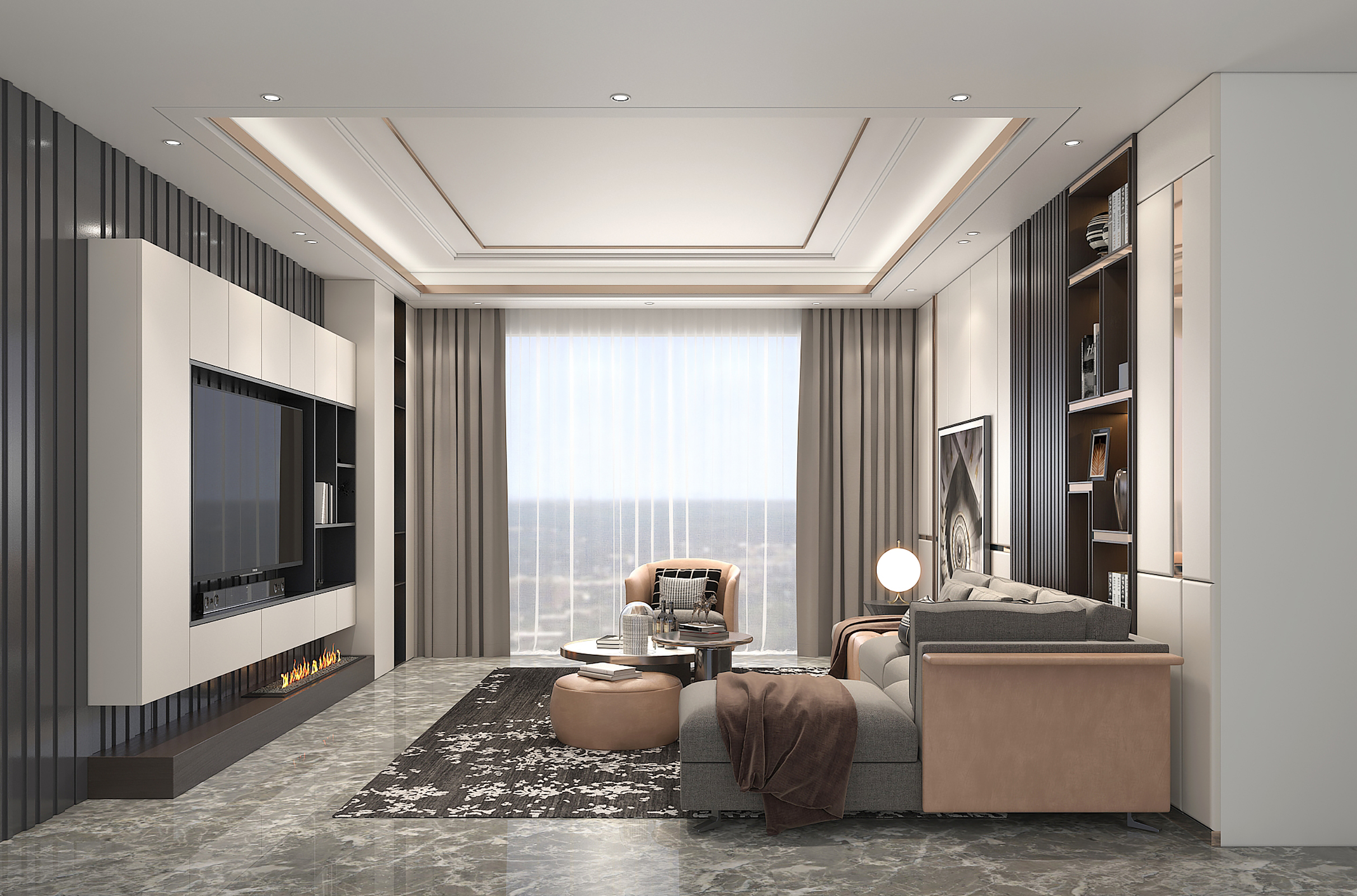 Modern Living Room Scene 4 by nhattuankts | 3DOcean