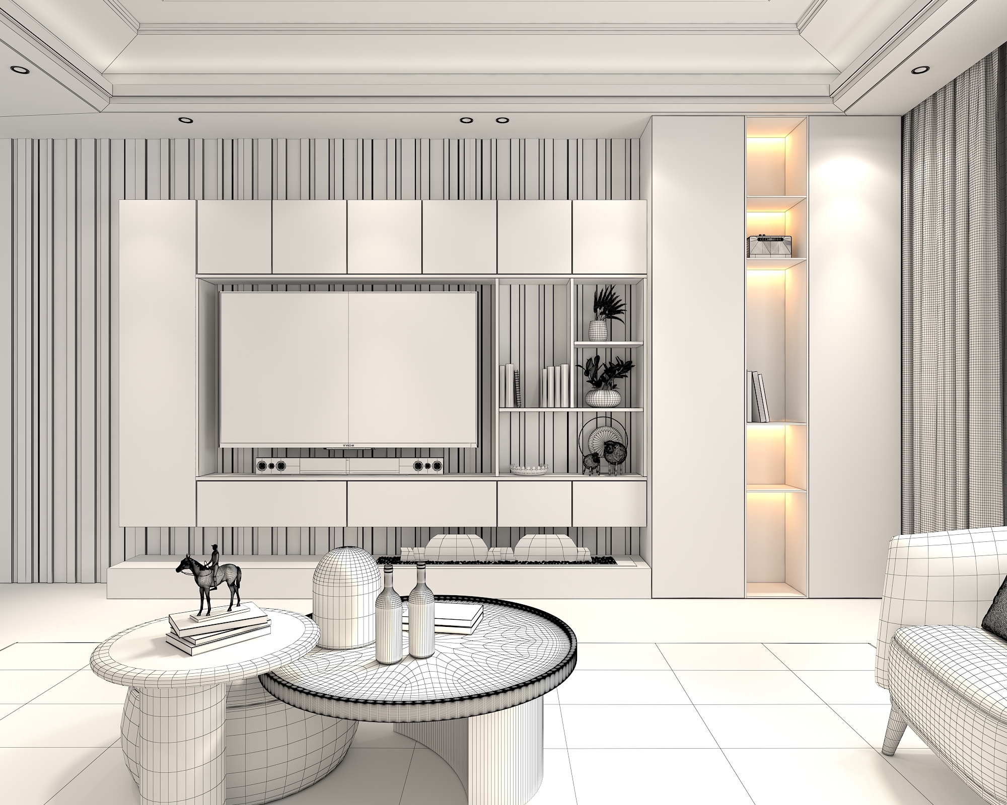 Modern Living Room Scene 4 by nhattuankts | 3DOcean