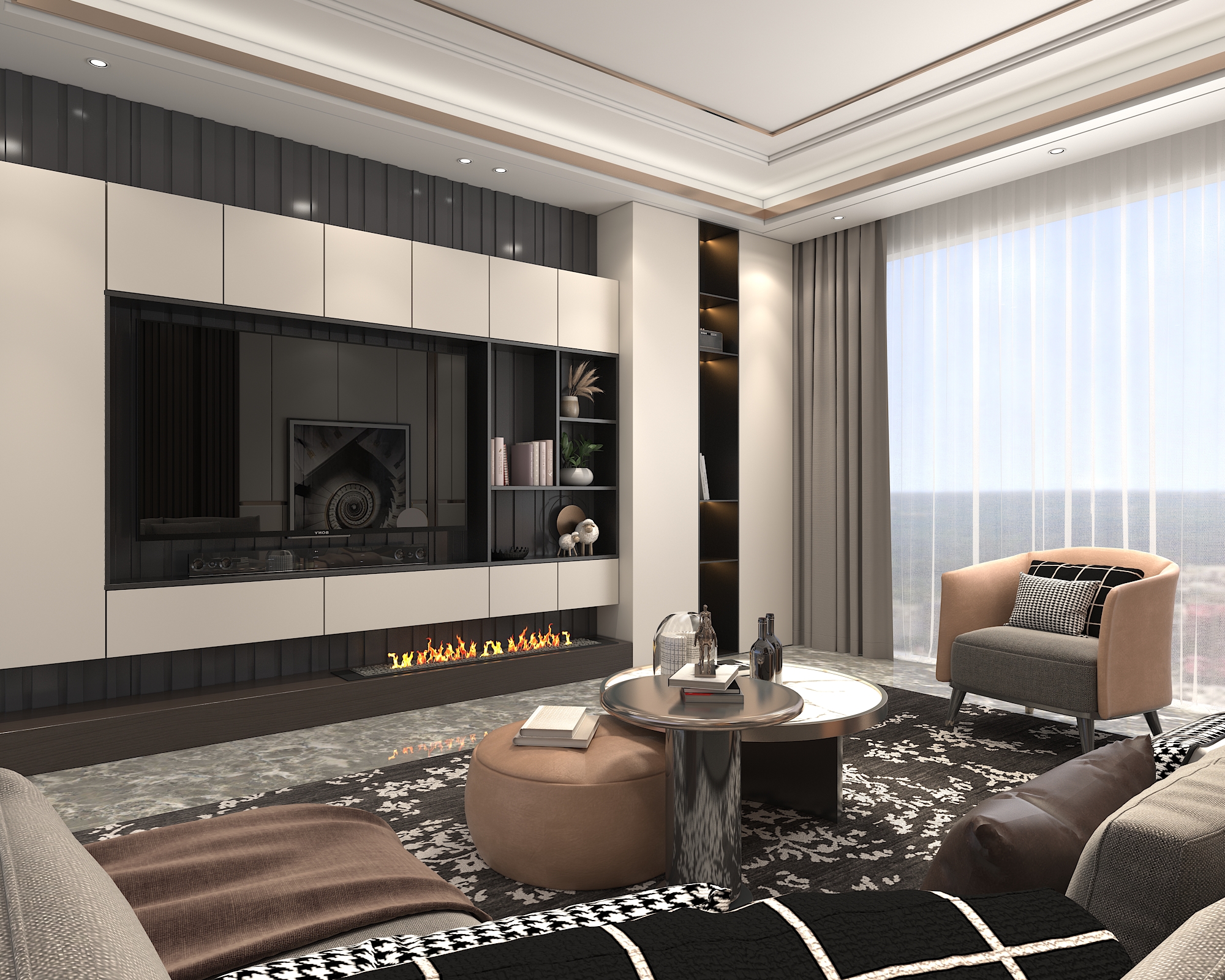 Modern Living Room Scene 4 by nhattuankts | 3DOcean