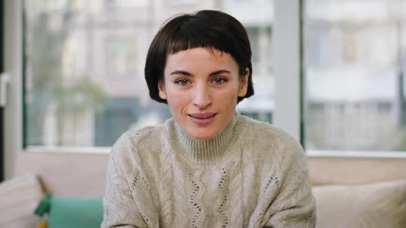 Amazing Looking Woman at Its a Large Perfect Smile, Stock Footage ...