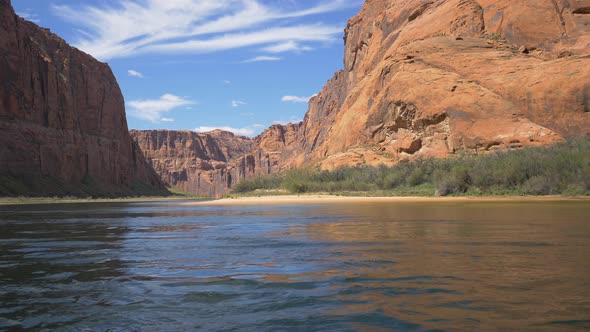 Colorado River and cliffs, Stock Footage | VideoHive