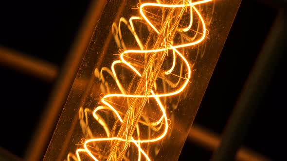 Filament In A Light Bulb Flickering, Stock Footage | VideoHive