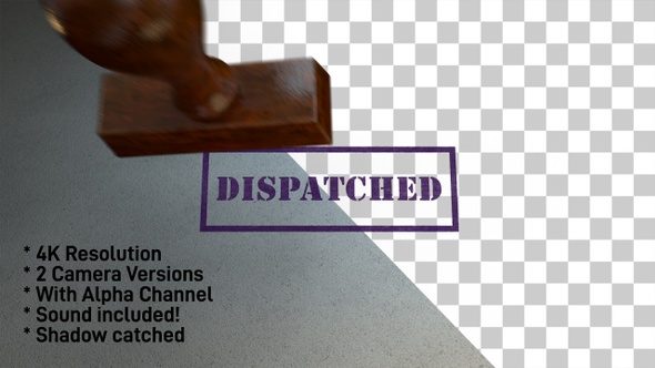 Dispatched Stamp 4K - 2 Pack, Motion Graphics | VideoHive
