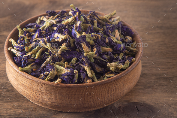 Blue tea Anchan Thai Farmer Butterfly Pea Tea. Stock Photo by Real_life ...
