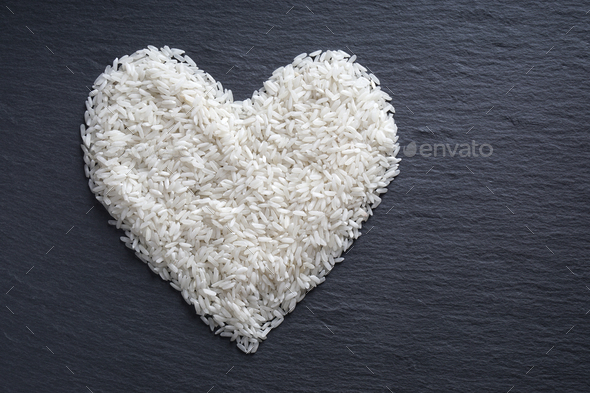 rice in heart shape Stock Photo by axelbueckert | PhotoDune
