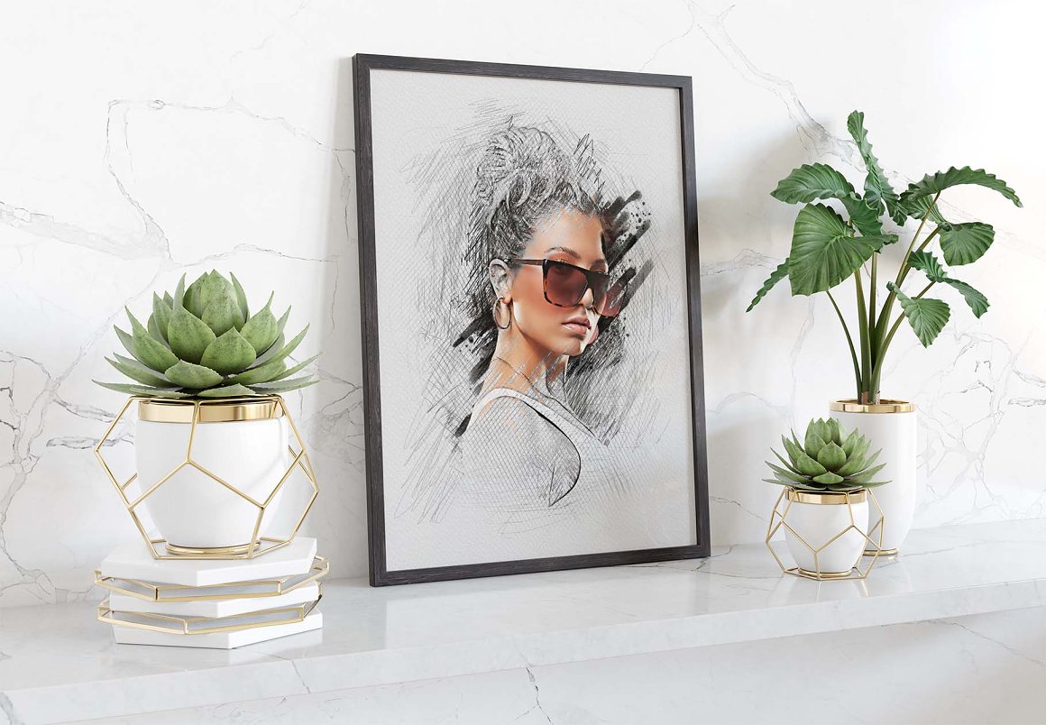 Editable Dual Art Photo Effect by kdesignhous | GraphicRiver