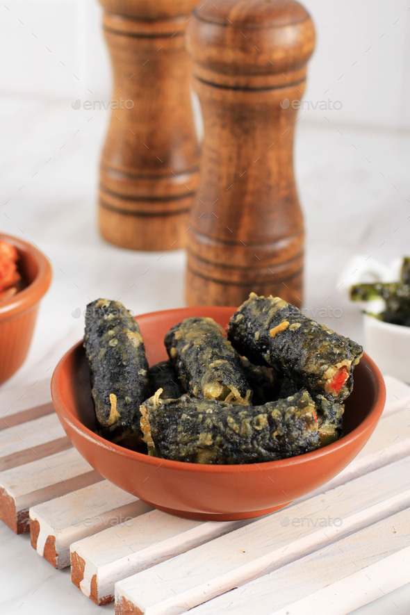 Kimmari or Gimmari, Korean Fried Snack Tempura Stock Photo by ...