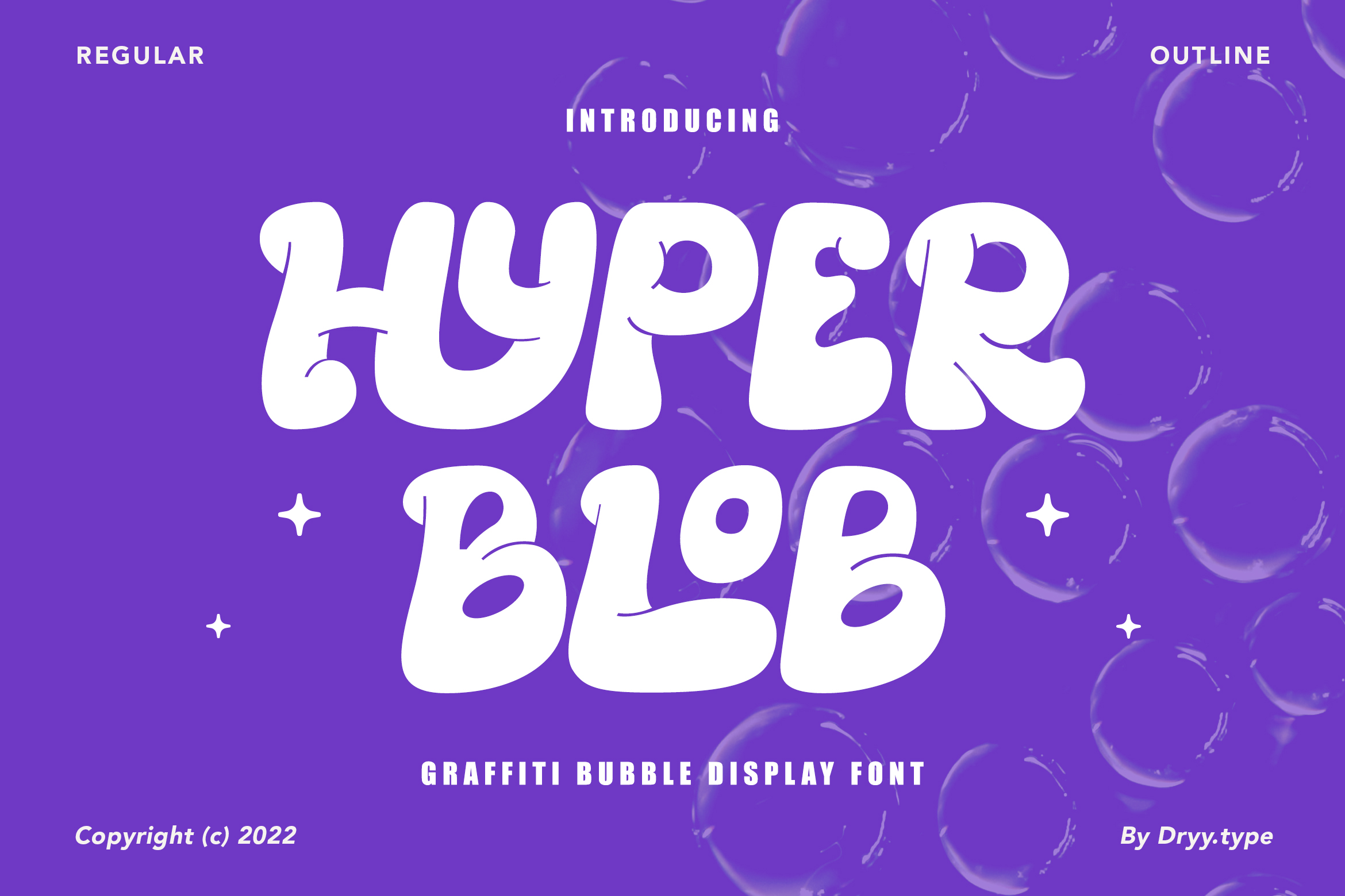 Hyper Blob - Bubble Font, Fonts | GraphicRiver