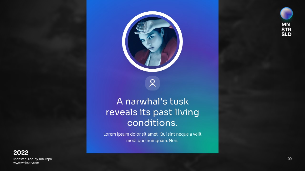 Monster Slides Premium PowerPoint Presentation Template by RRgraph