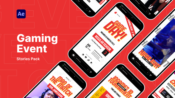 Gaming Event Stories Pack Video Display After Effect Template, After ...