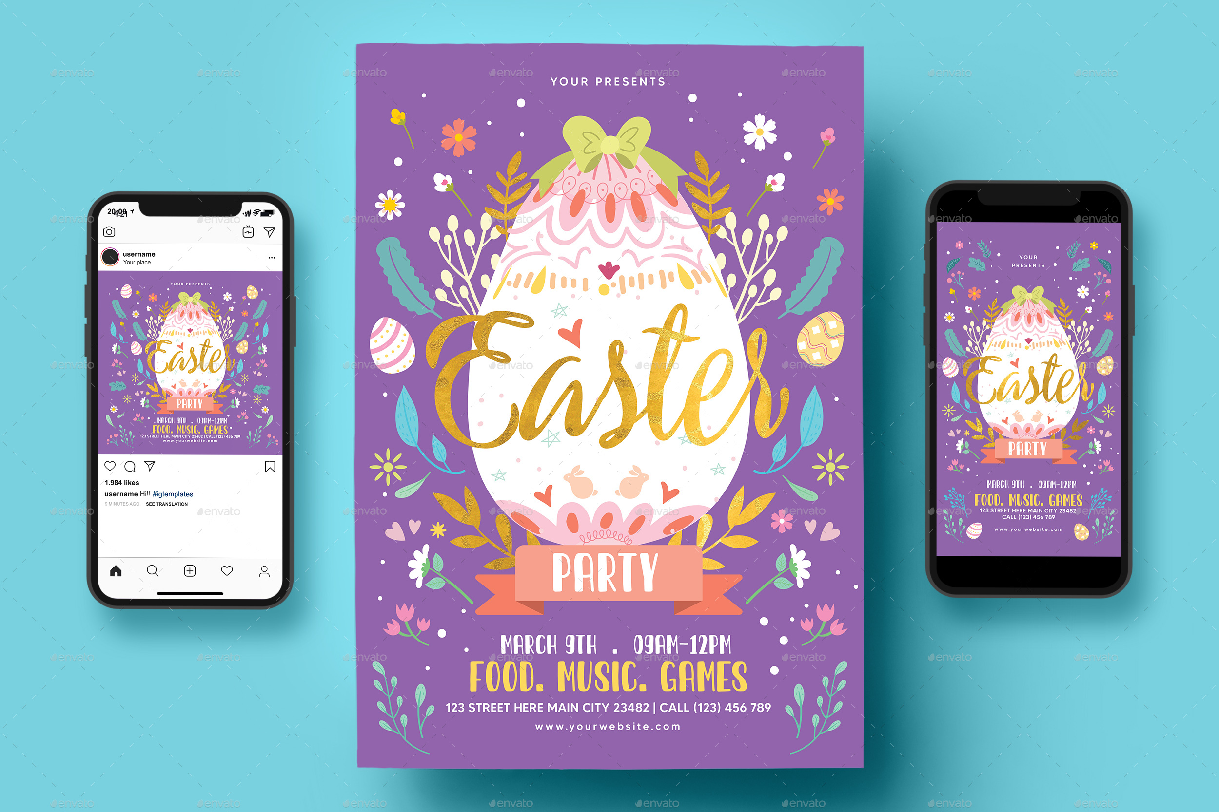 Easter Flyer, Print Templates | GraphicRiver