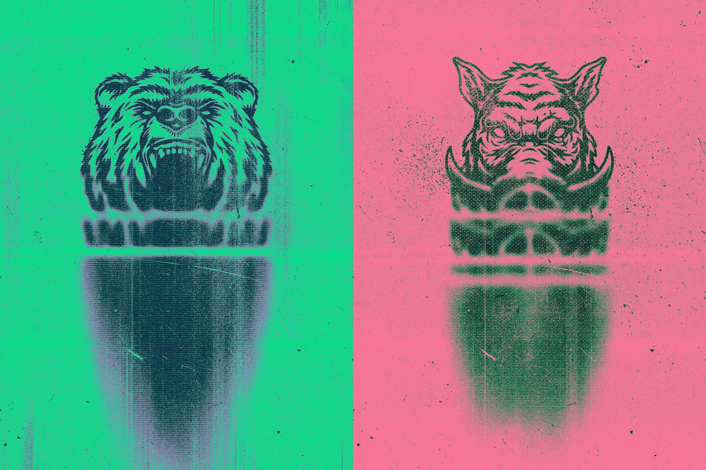 Printed Mess Text & Logo Effects, Add-ons | GraphicRiver