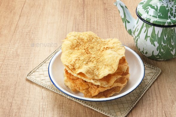 Emping, Indonesian traditional snack Stock Photo by tyasindayanti ...