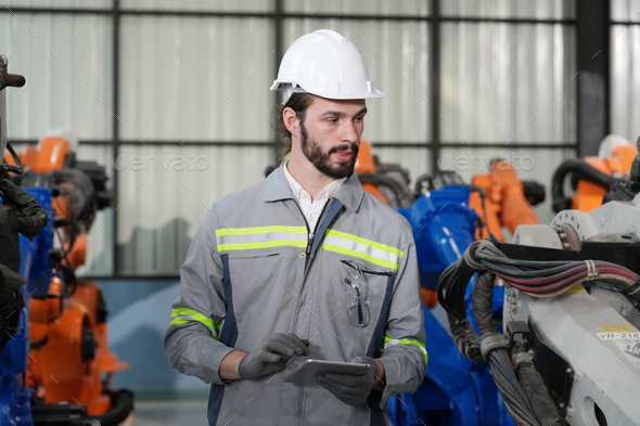 High Tech Robotic Arm with an Artificial Intelligence Computer ...