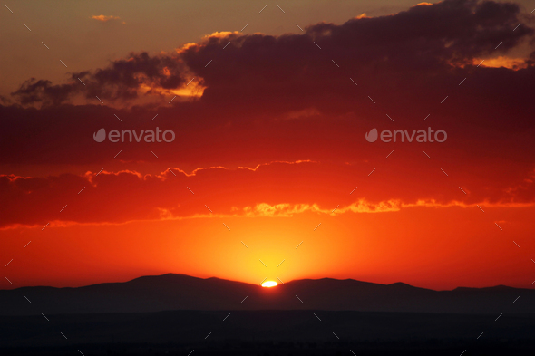 sunrise and sunset background Stock Photo by safakc1 | PhotoDune