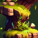 Animated 2d Jungle Platformer Game Ready Environments Asset, Game Assets