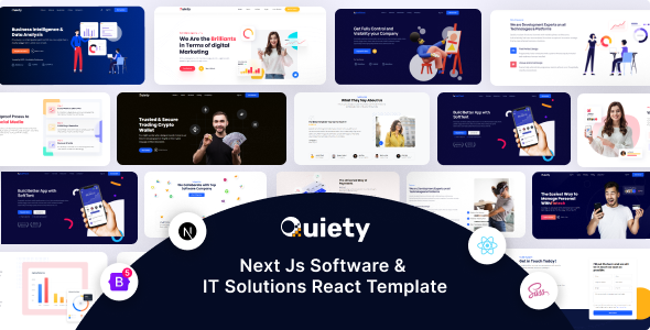 Quiety – Nextjs Software & IT Solutions Template by ThemeTags | ThemeForest