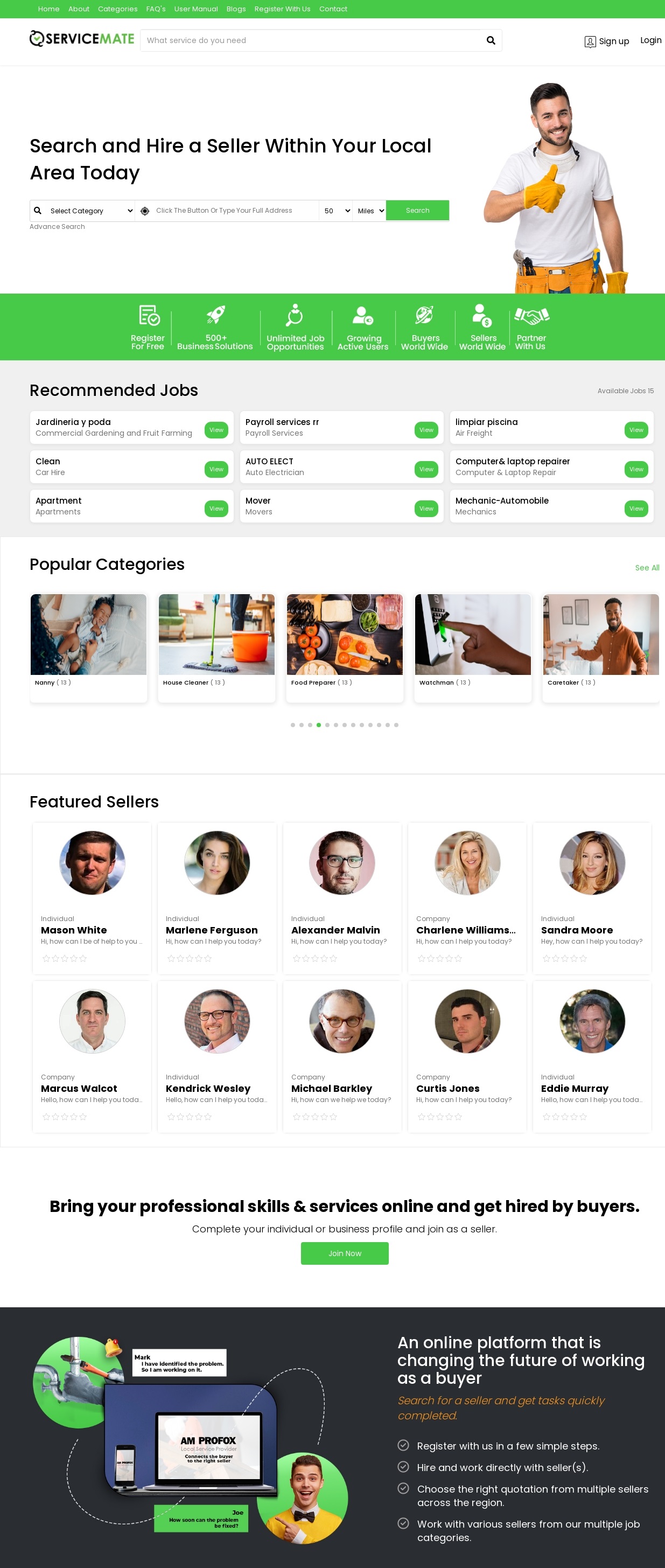 ServiceMate- Local Service Provider Marketplace Asp Dot Net by amtechnology