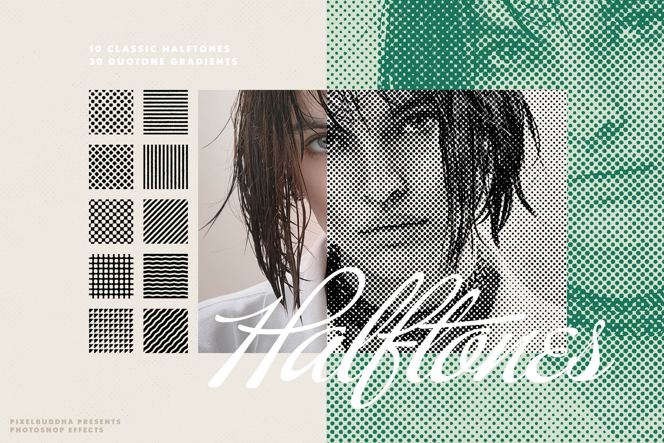 Classic Halftone Photo Effects, Add-ons | GraphicRiver