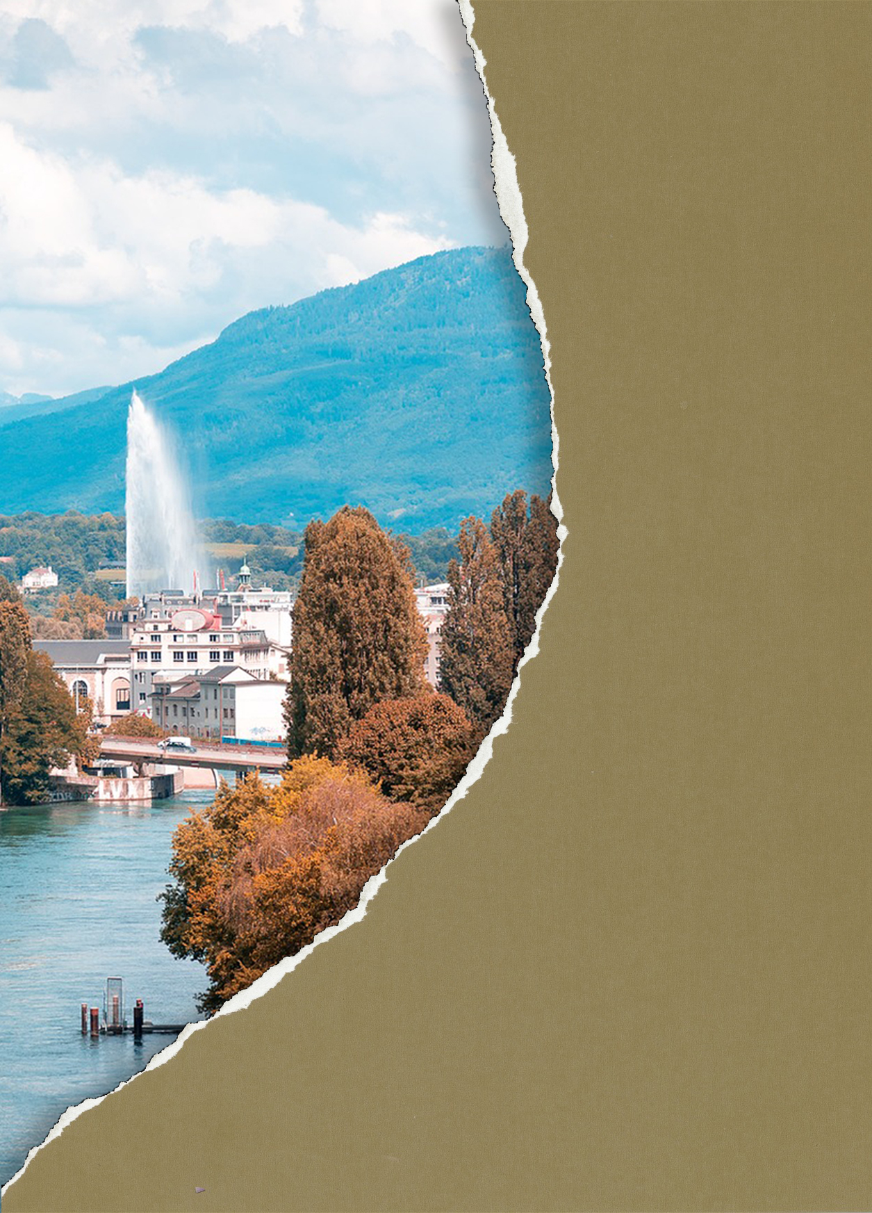 Ripped Paper / Torn Paper Photo Effect Photoshop Template, Add-ons