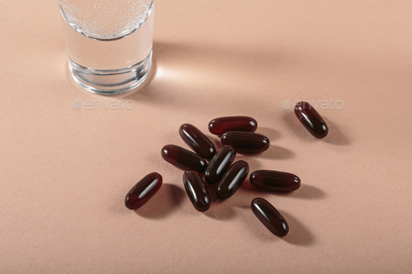 Oil filled capsules of food supplements Stock Photo by svittlana ...