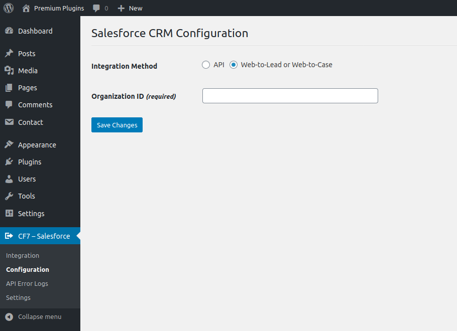 Contact Form 7 - Salesforce CRM Integration by obtaincode | CodeCanyon