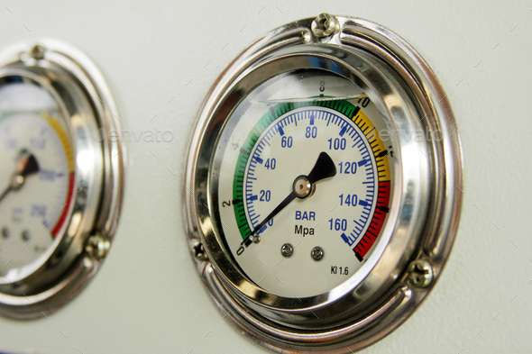industrial high pressure meters Stock Photo by safakc1 | PhotoDune