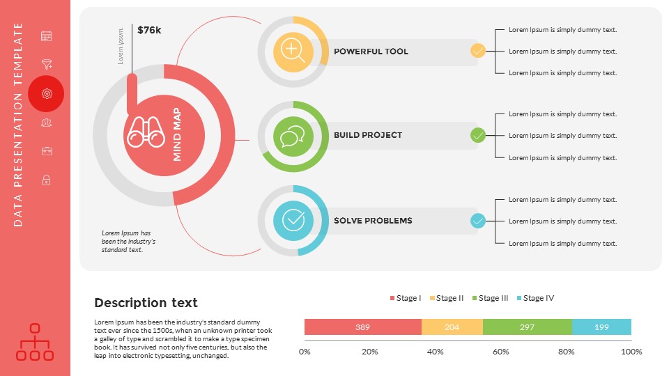 Mind Map Dashboards PowerPoint Presentation Template, Presentation ...