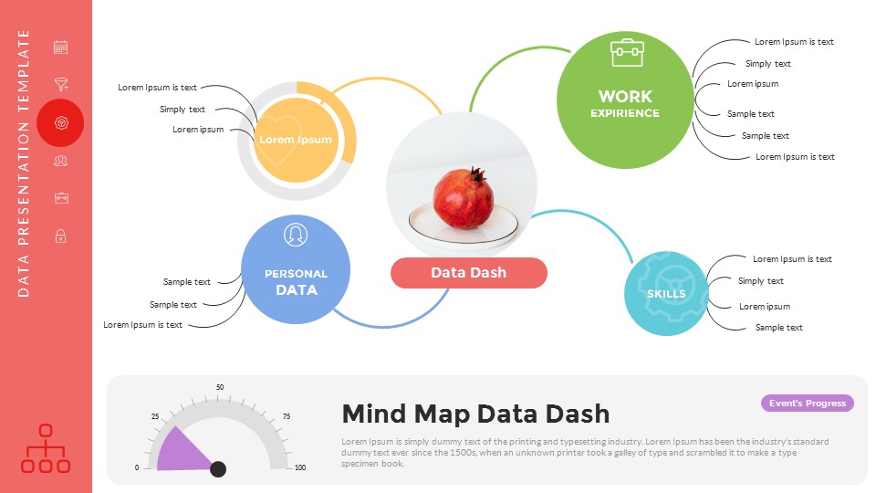 Mind Map Dashboards PowerPoint Presentation Template, Presentation ...